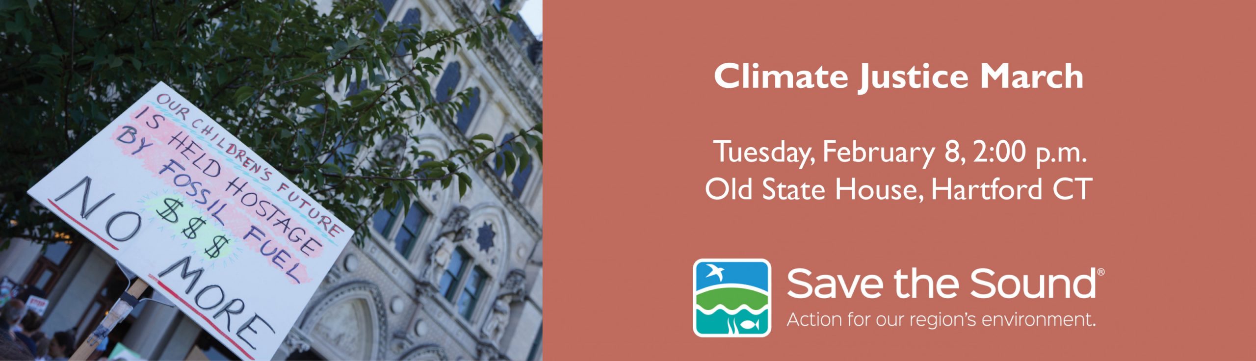 2.8.2022 Climate Justice March_Stay Engaged - Save the Sound