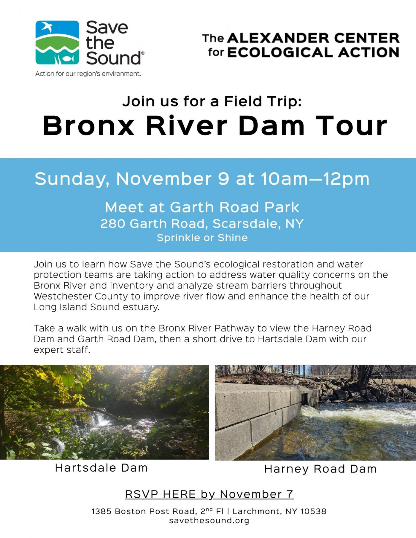 Field Trip: Bronx River Pathway – November 9